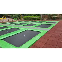 Akrobat Trampolinepark Jump Arena Inground Large, zijopstelling 2-10 ...